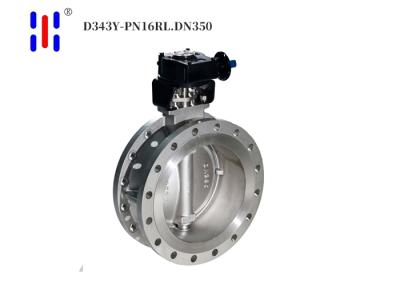 China 316 Stainless Steel Flanged PN16 DN350 Triple Offset Butterfly Valve for sale
