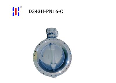 China Flanged PN16 Carbon Steel Triple Offset Butterfly Valve with 13Cr Trim for sale