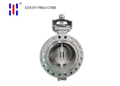 China Removable Seat Flanged Triple Offset Butterfly Valve PN63 CF8M Body for sale