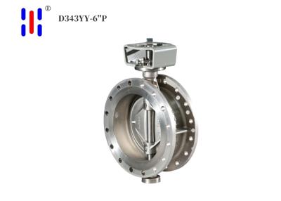 China 6in Flanged Triple Offset Butterfly Valve 304 SS Class 150 Water Iron Butterfly Valve for sale