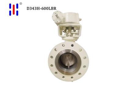 China High Pressure Cryogenic Flanged 600LB 316 SS Triple Offset Butterfly Valve for sale