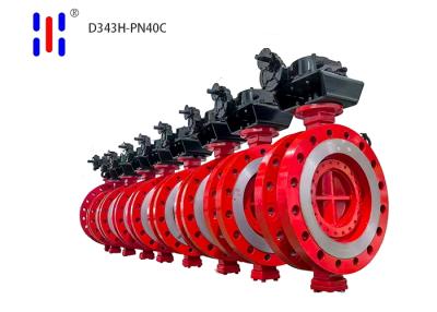 China PN40 High Pressure Butterfly Valve EN1092 Chemical Plant Metal Seated Butterfly Valve for sale