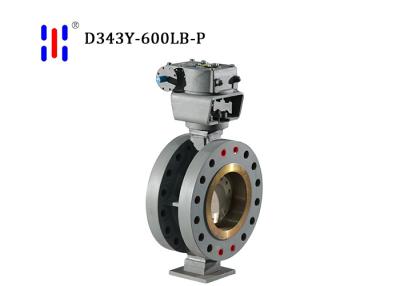China 304 Stainless Steel High Temp Triple Offset Butterfly Valve 600LB Flanged for sale