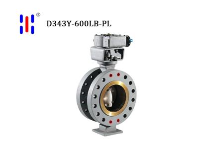 China Pneumatic High Temperature Butterfly Valve DN50 - DN1600 Triple Offset Valve for sale