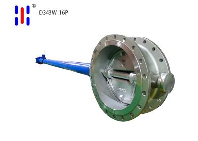 China PN16 Extended Stem Butterfly Valve Soft Seal 304 Stainless Steel Flanged for sale