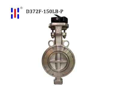 China 6 Inch Double Eccentric Butterfly Valves 316 SS PTFE Seated For Chemical for sale