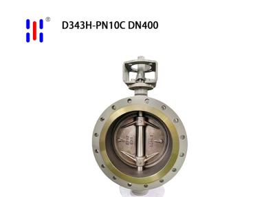 China DN400 Flanged Triple Eccentric Butterfly Valves Carbon Steel For Water Supply for sale