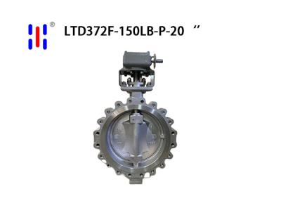 China 20 Inch Double Offset Valves Lug 150LB SS PTFE Seat Eccentric Butterfly Valves For Water for sale