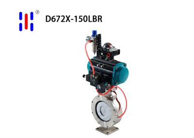 China 150LB Air Actuated Butterfly Valve Viton Seated Double Offset Pneumatic Control for sale