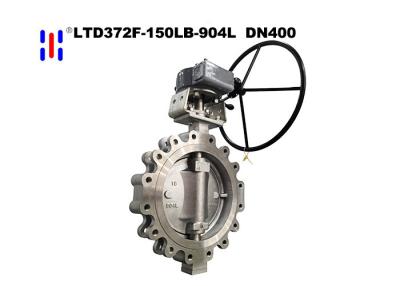 China Fine Chemical Double Eccentric Butterfly Valve DN400 150LB 904L SS Lug Soft Seal for sale