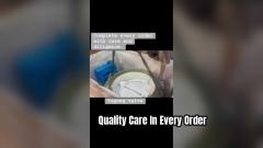 Complete every order with care and diligence