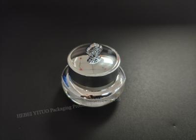 China Blow Molding Acrylic Cosmetic Cream Jar 15g Brand Elevation for sale