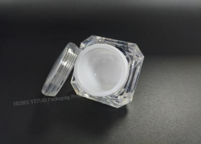 China Square Acrylic Cosmetic Cream Jar 20g Preserves Actives for sale