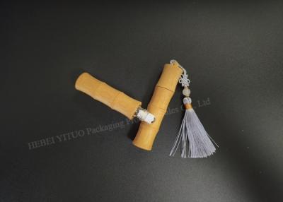 China Glass Empty Roll On Bottles 10ml Bamboo Shape Screw top for sale