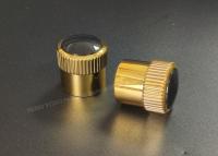 China 30mm Plastic Perfume Bottle Caps with Golden Electroplating - 25mm Width Screw Lids for Luxury Packaging for sale