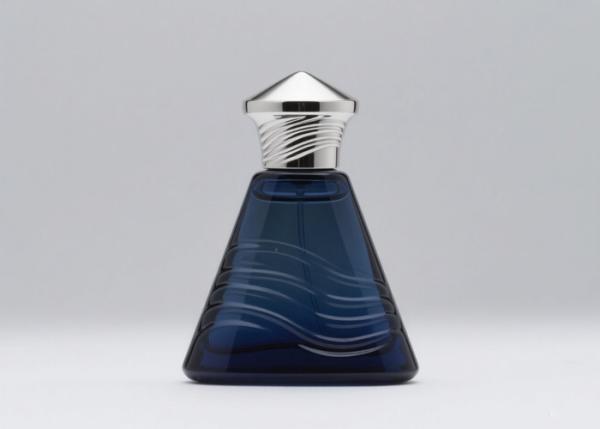 Quality Customized Blue Perfume Bottle 30ml Empty Perfume Glass Bottles 4.6cm Out for sale