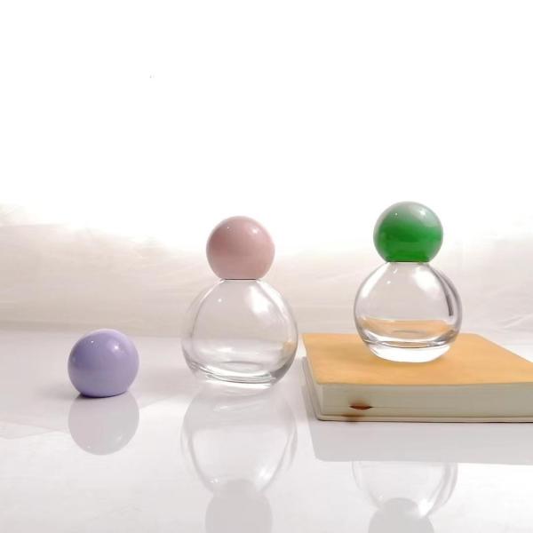 Quality Refillable Bulk Perfume Bottles Mini 50ml Transparent Color Lid Sealing for sale