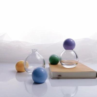 중국 리필 가능한 대용량 향수병 미니 50ml 투명 색상 뚜껑 밀봉 판매용