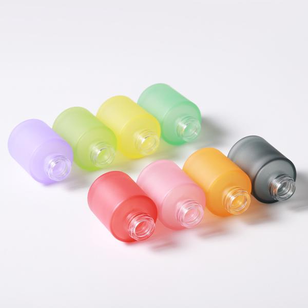 Quality Round Frosted Dropper Bottle 30ml Empty Custom Color ODM OEM for sale