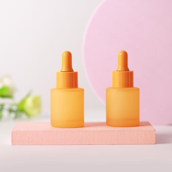 Quality Round Frosted Dropper Bottle 30ml Empty Custom Color ODM OEM for sale