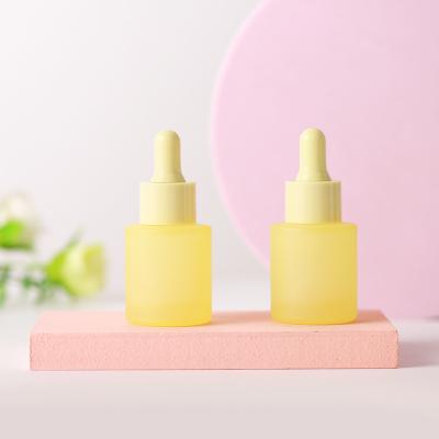 China Colorful Essential Oil Bottles Frosted 30ml Dropper Round Shape for sale