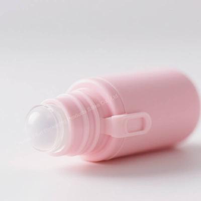 China Cylinder Plastic Roll 0n Bottle 2oz Small Leak Proof Refillable Rollerball Bottle for sale