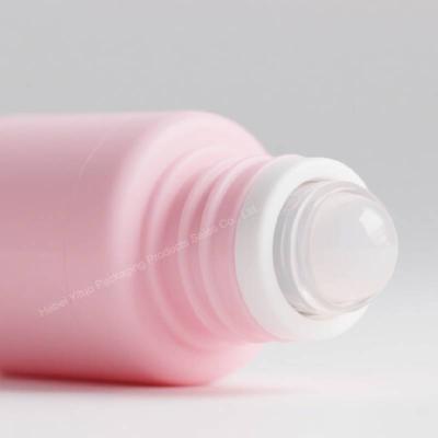 China Cylinder Plastic Roll 0n Bottle 2oz Small Leak Proof Refillable Rollerball Bottle for sale