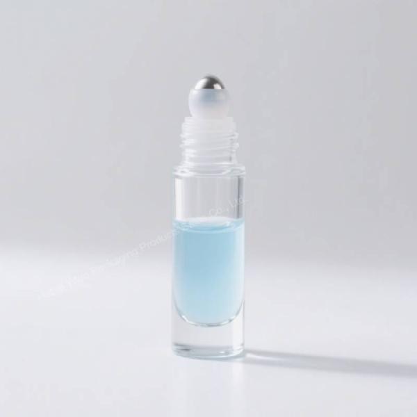 Quality Blue Roller Bottles 1 4oz Matt / Cylinder 10 Ml Roll On Bottles for sale