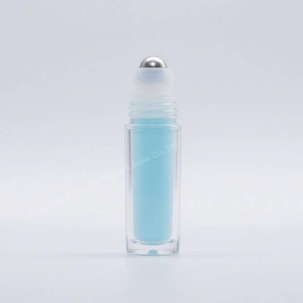 Quality Blue Roller Bottles 1 4oz Matt / Cylinder 10 Ml Roll On Bottles for sale
