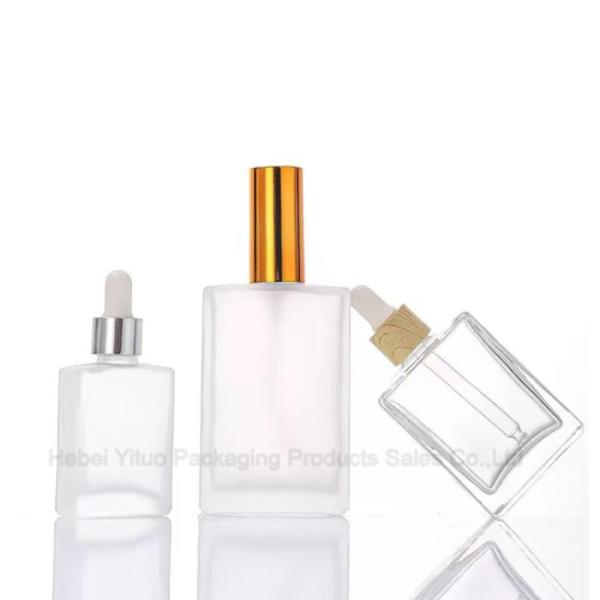 Quality Square Essential Oil Bottles Transparent 1oz Customized Logo for sale