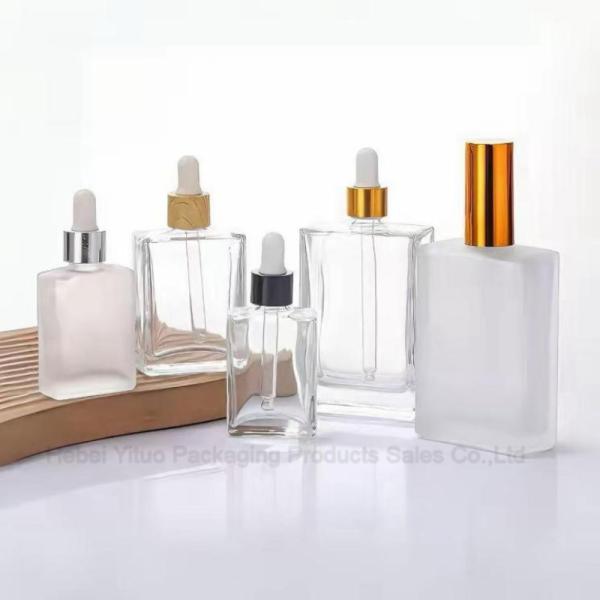 Quality Square Essential Oil Bottles Transparent 1oz Customized Logo for sale