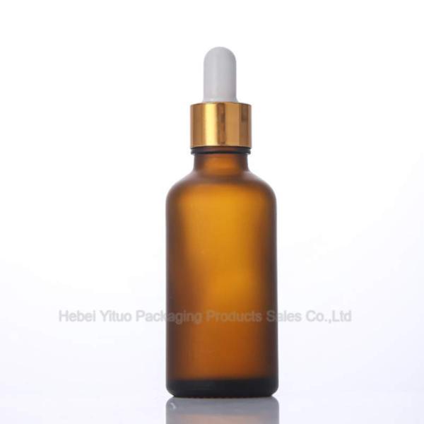 Quality Matted 50ml Glass Dropper Bottles Luxurious And Non Slip ISO9001 for sale