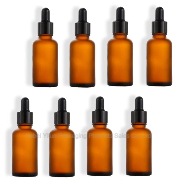 Quality Matted 50ml Glass Dropper Bottles Luxurious And Non Slip ISO9001 for sale