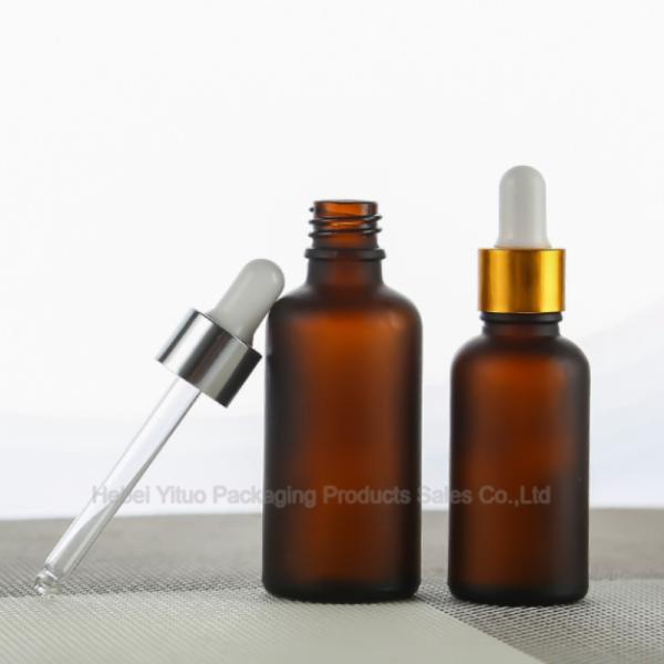 Quality Matted 50ml Glass Dropper Bottles Luxurious And Non Slip ISO9001 for sale