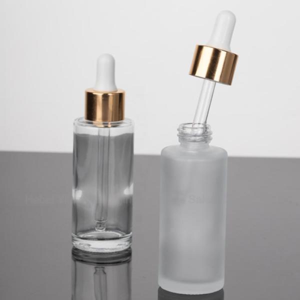 Quality Bulk Dropper Empty Essential Oil Bottles Clear 2oz Customize Logo for sale
