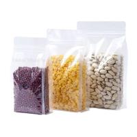 China Clear Ziplock Flexible Packaging Bags with Custom Logo - Square Shape Design, 1000pcs MOQ, Food-Grade Plastic Materials for sale