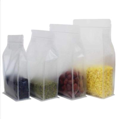 Cina Imballaggio flessibile Ziplock trasparente con logo personalizzato a forma quadrata in vendita