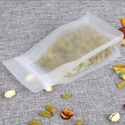 Cina Imballaggio flessibile Ziplock trasparente con logo personalizzato a forma quadrata in vendita