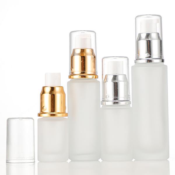 Quality 100ml Glass Lotion Bottle Reusable Bulk Customized Logo for sale