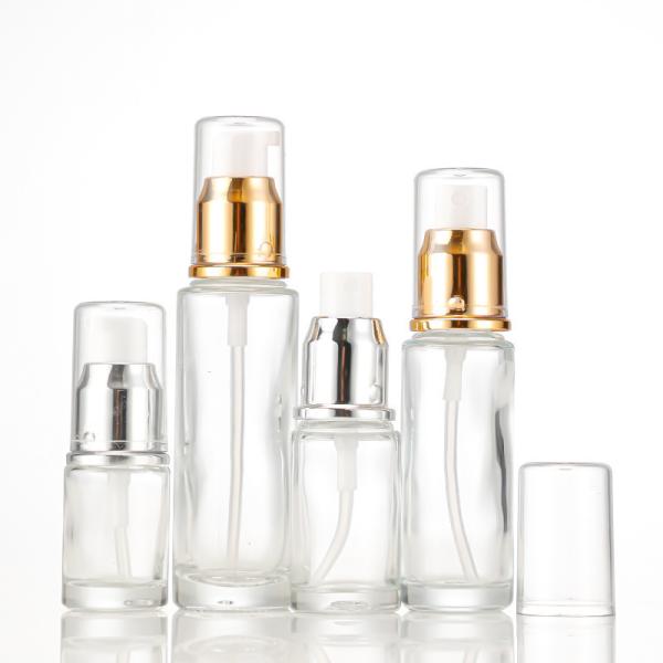 Quality 100ml Glass Lotion Bottle Reusable Bulk Customized Logo for sale