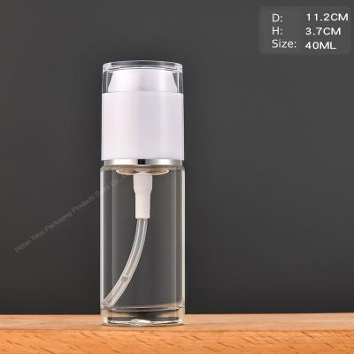 China Squeezable Empty Glass Lotion Bottles With Pump Bulk 30ml for sale