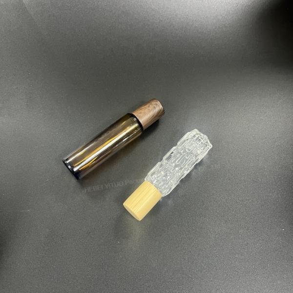 Quality Crystal Roller Bottles Leak Proof 18ml For Dispensing Essential Oils And for sale