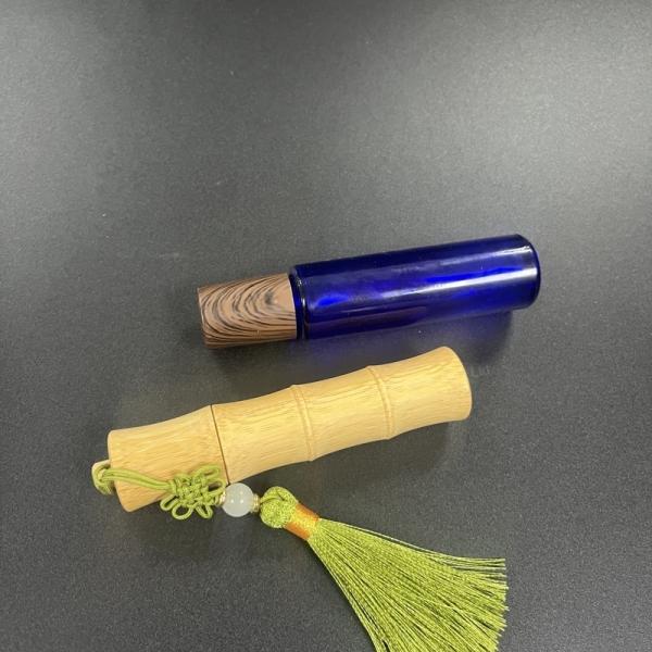 Quality Peppermint Roller Bottles 5ml Bulk With Wooden Cap for sale