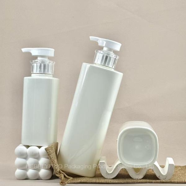 Quality White Plastic Refillable Shampoo Containers Travel Empty Blow Molding for sale