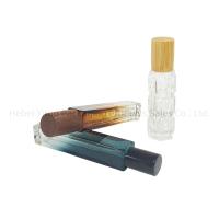 China 10ml 20ml Empty Perfume Bottles Brown Borosilicate Glass Square Spray Bottles for sale