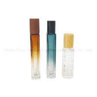 China 10ml 20ml Empty Perfume Bottles Brown Borosilicate Glass Square Spray Bottles for sale