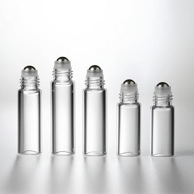 China Printing Logo Roll On Bottle 10ml 15ml 20ml 30ml Personal Care Container Suitable For Perfume Aromatherapy And Skincare for sale