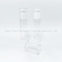 China 200ml Clear Plastic Lotion Bottle with Pump Round Empty Bulk for sale