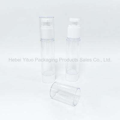 China 100ml Plastic Lotion Bottle Transparent Customized Logo for sale
