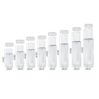 China 200ml Clear Plastic Lotion Bottle with Pump Round Empty Bulk for sale